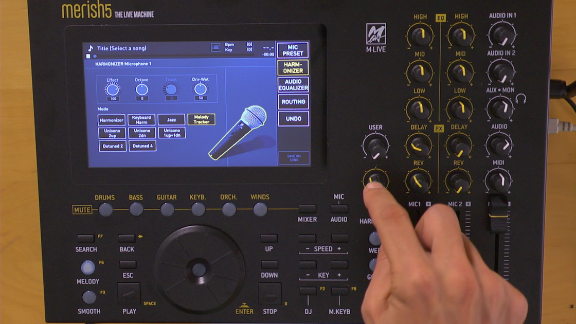 M-Live Merish 5 +. Para músicos en vivo, solistas, DJ de eventos ...